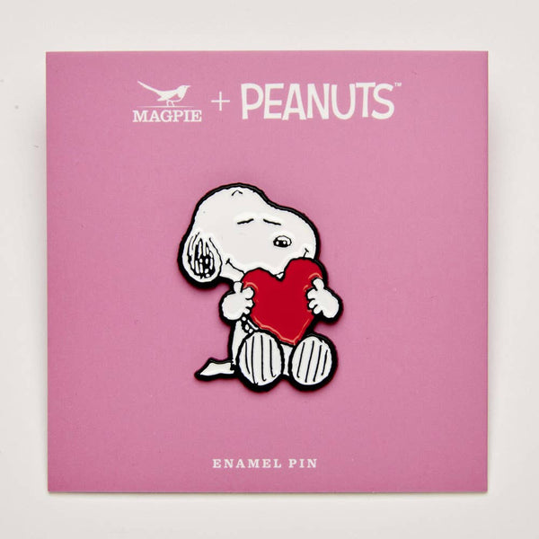 Peanuts Give Hugs Pin - Heart – The Box Party